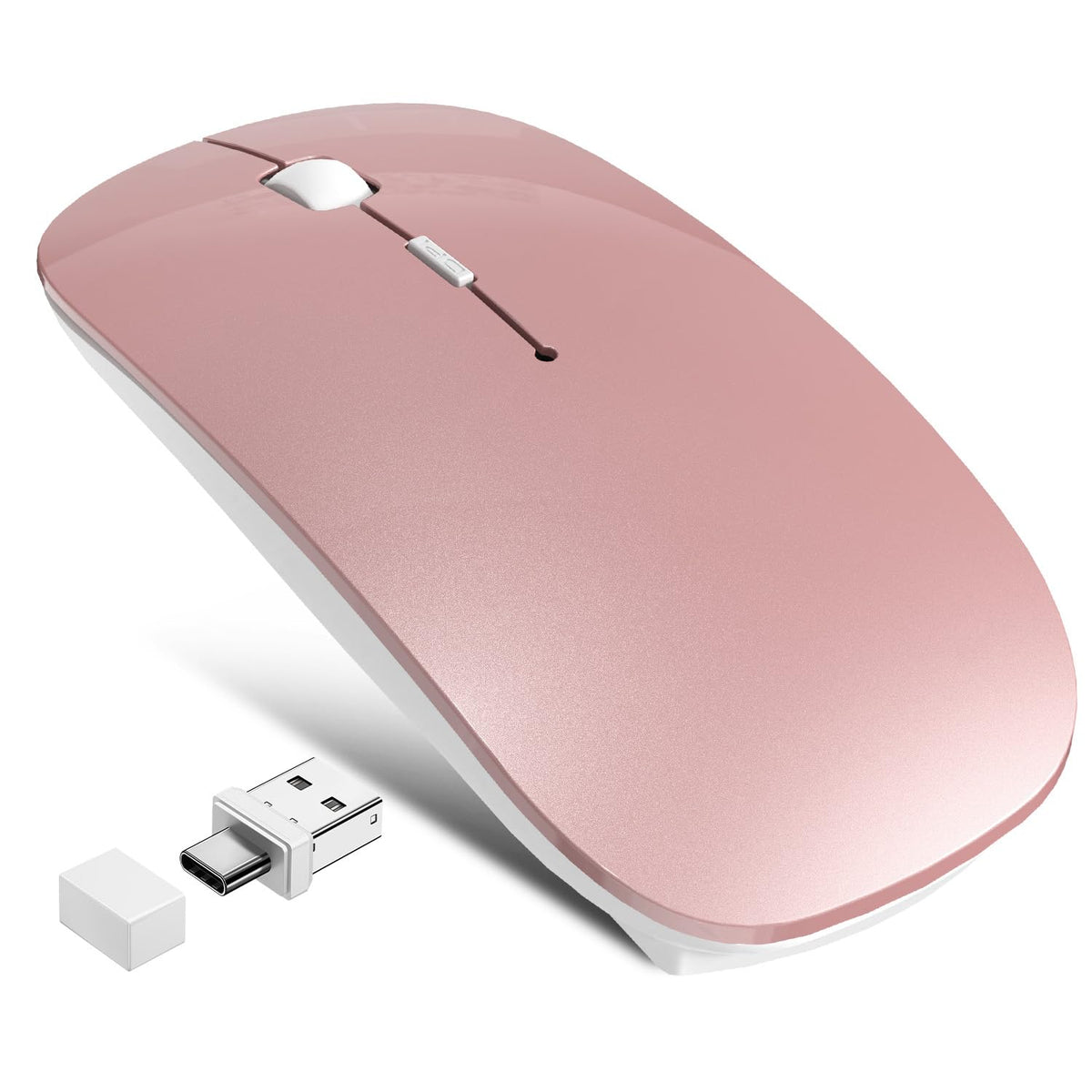 FYBC Wireless Mouse Jiggler - Bluetooth Rechargeable Computer Mouse wi ...