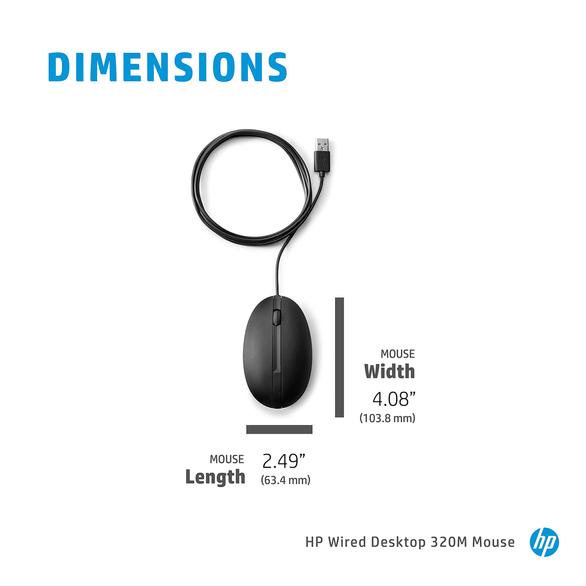Hp Wired Desktop 320M Mouse – Electroeshop