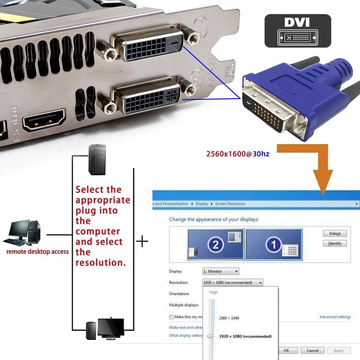Dvi Dummy Plug Display To Hdmi Adapter, Luna Display Virtual Window Fo ...