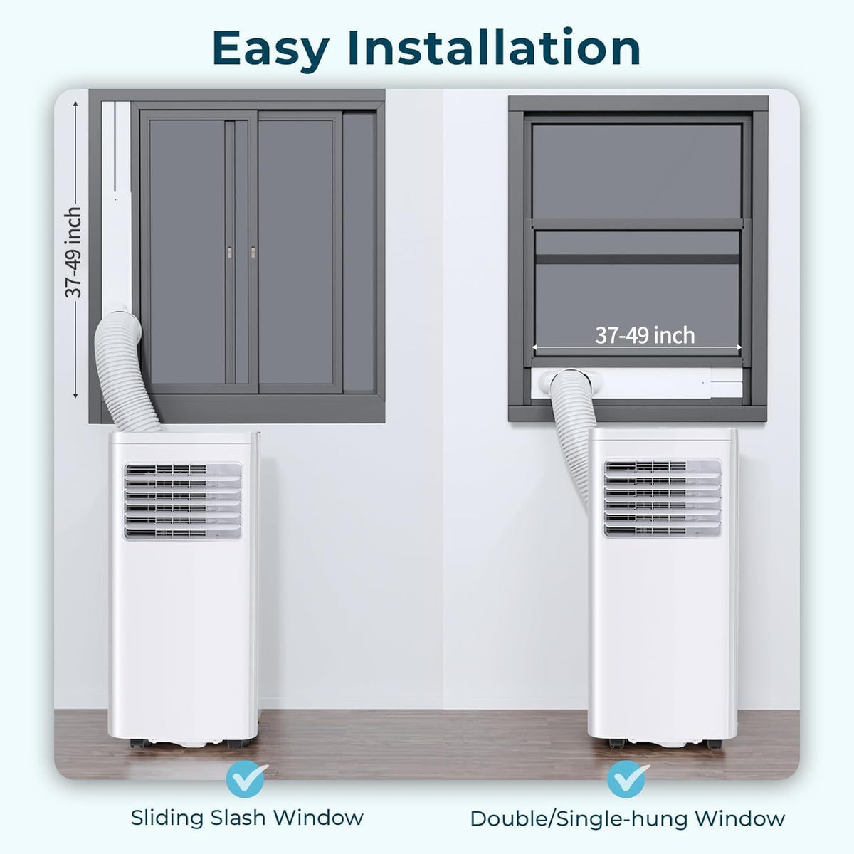Portable Air Conditioners,10,000 BTU Room Air Conditioner with Remote ...