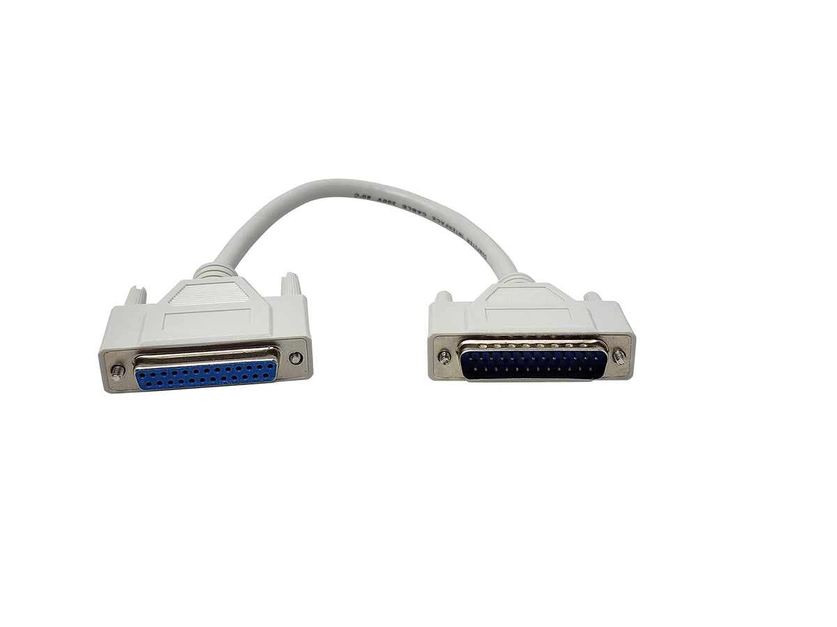 Your Cable Store 1 Foot DB25 25 Pin Serial Port Cable Male/Female RS23 ...