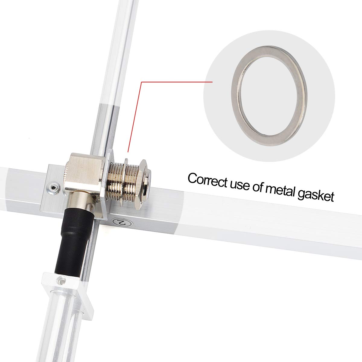 Twayrdio 7Dbi Outdoor Yagi Antenna 100W 400 470Mhz High Gain Antenna W ...