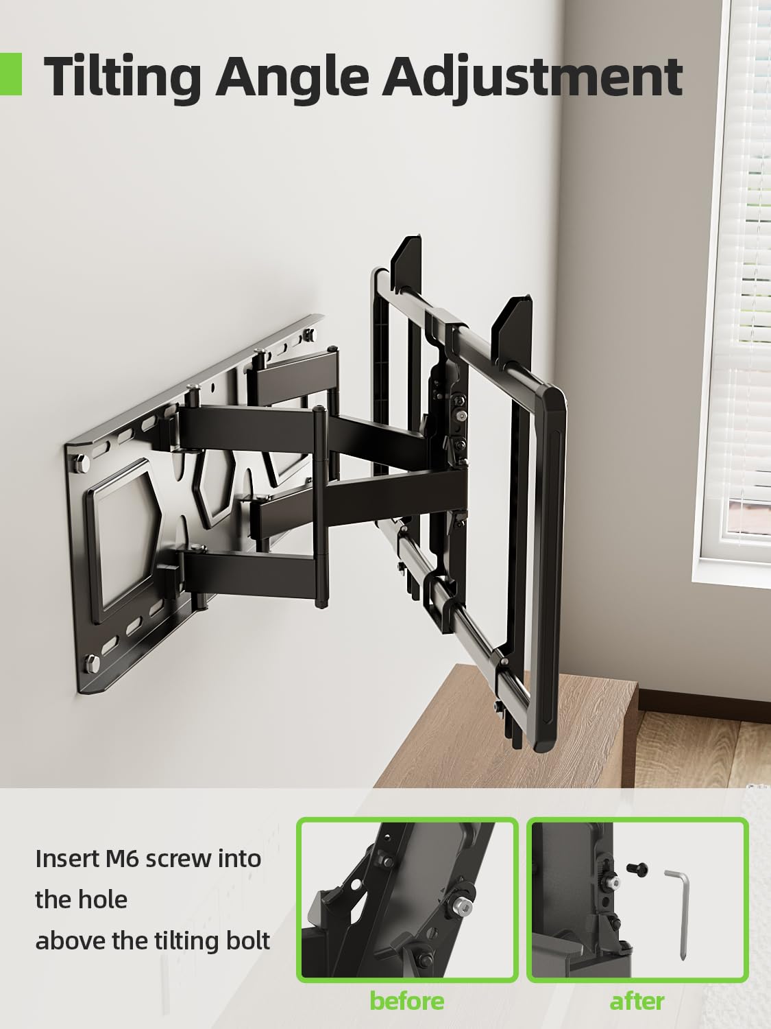 Usx Mount Low Profile Full Motion Tv Wall Mount For 37 90 Inch Tv, Ult ...