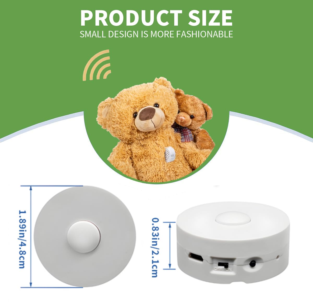 Xlw Voice Recorder,16Min Voice Recording Button For Stuffed Animals, B ...