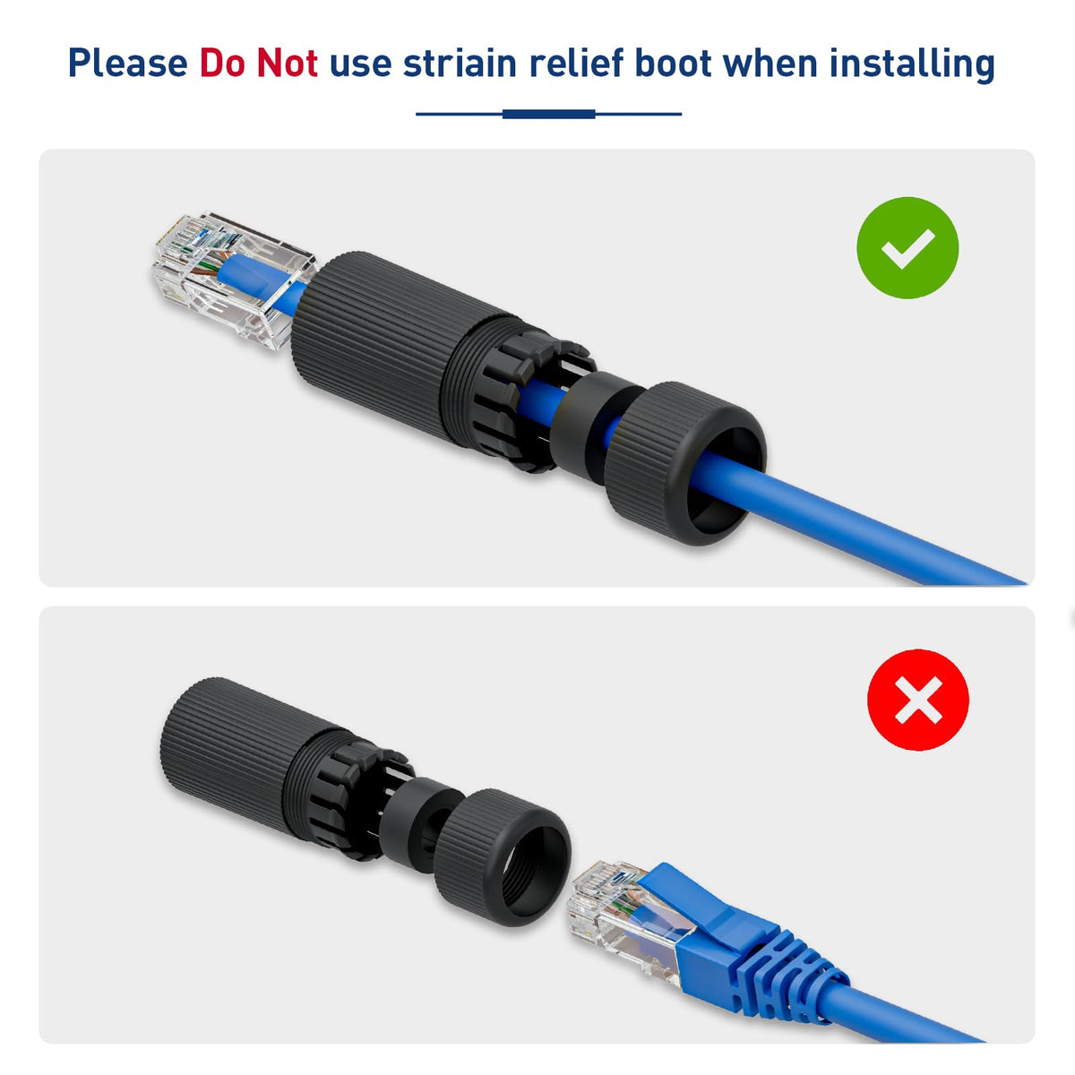 Zoerax Waterproof Rj45 Coupler Ip68, Female To Female Waterproof Ether ...