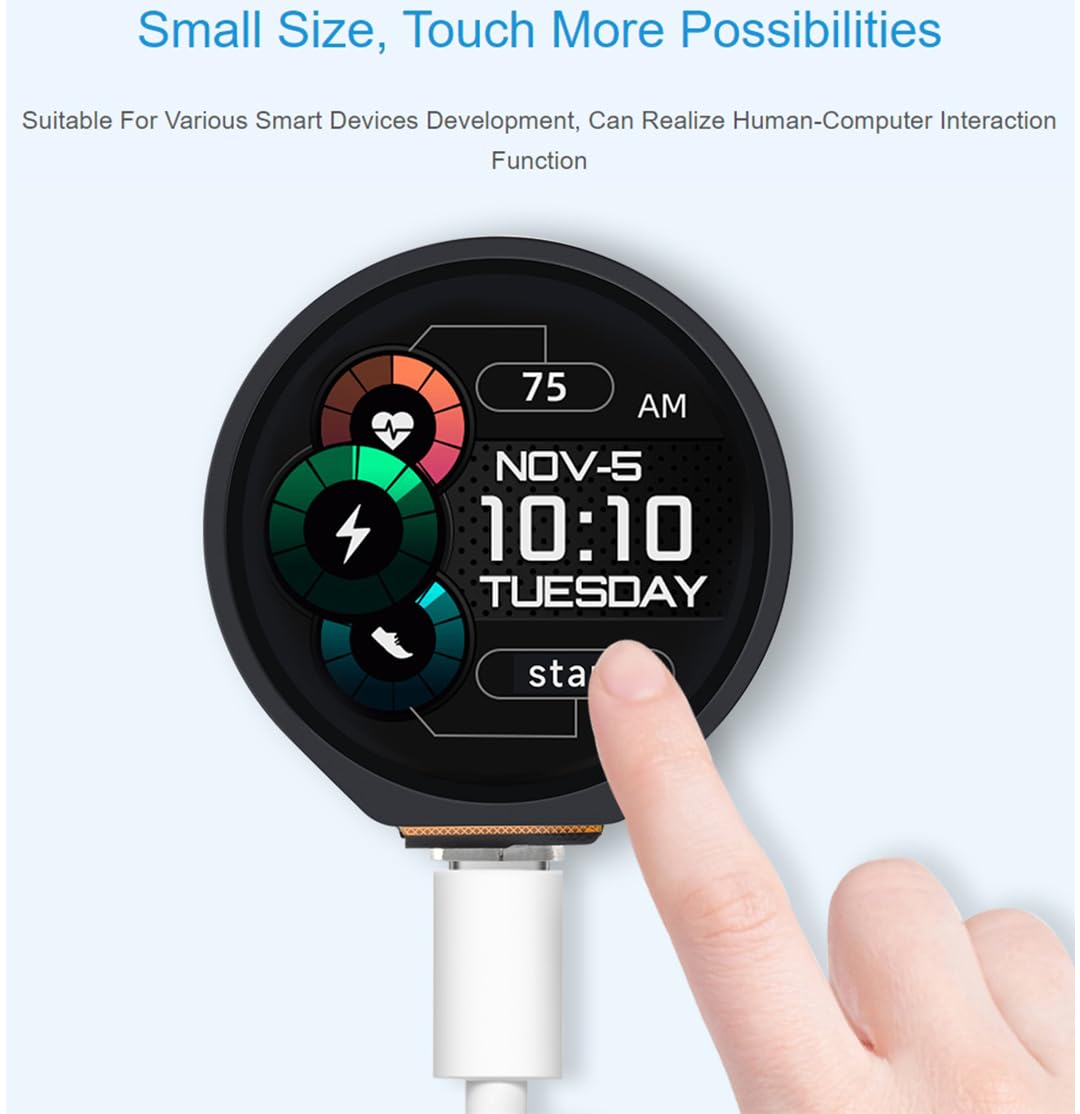 Waveshare Esp32 S3 Development Board With 1.28Inch Round Touch Lcd, Ac ...