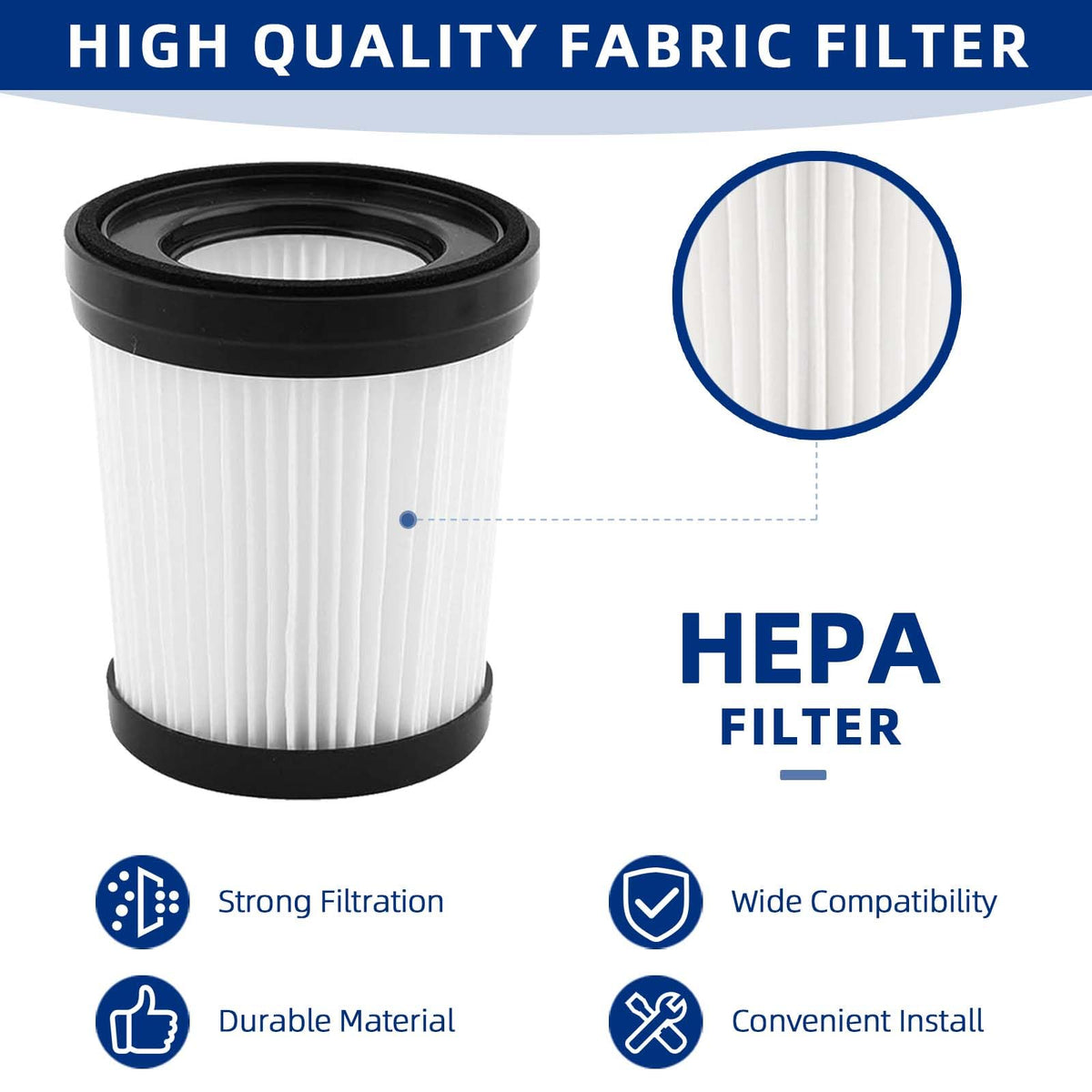Vacuum Filter Replacement Compatible With Fabuletta Fsv001/Fsv101 ...