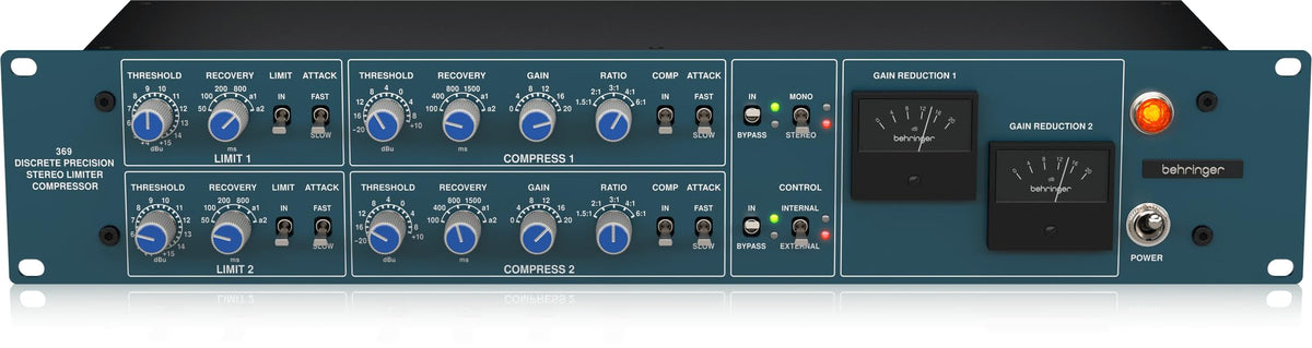 Behringer 369 2-channel Rackmounted Stereo Compressor – Electroeshop