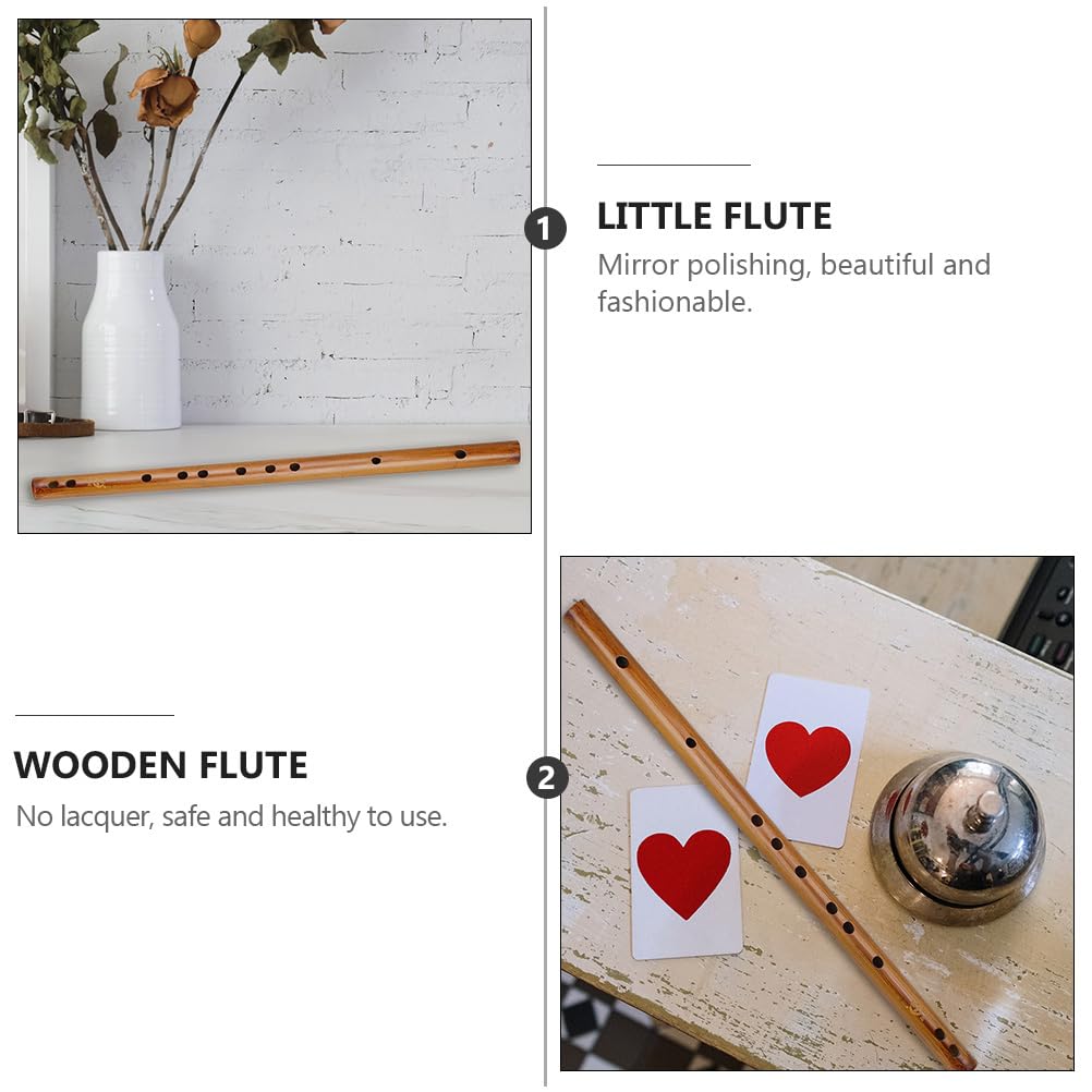 EXCEART Wood Piccolo Flute - Wooden Flute Wooden Piccolo Wood Musical ...