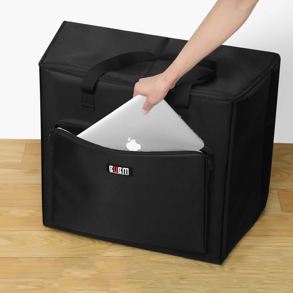 BUBM Desktop Computer Carrying Case, Padded Nylon Carry Tote Bag for ...
