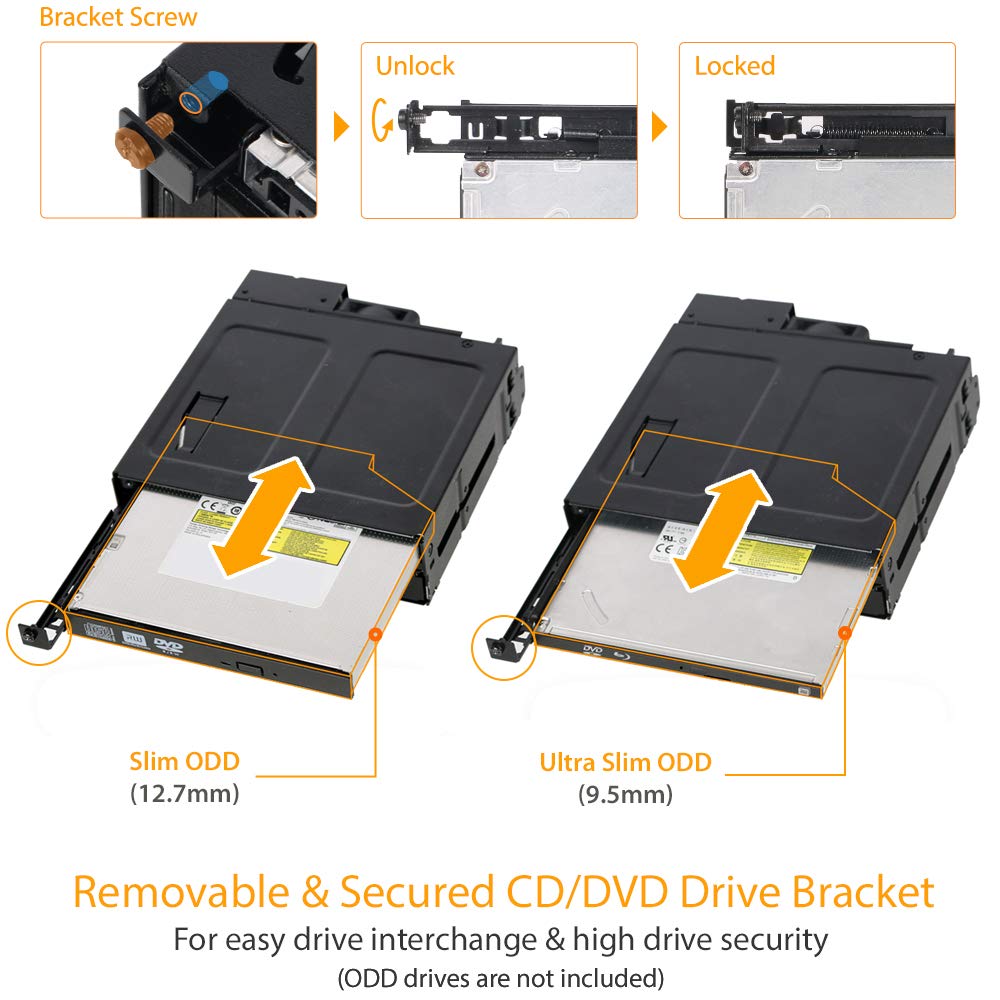 ICY DOCK 2 Bay 2.5 SAS/SATA SSD/HDD & (Ultra) Slim Optical Disk Drive ...