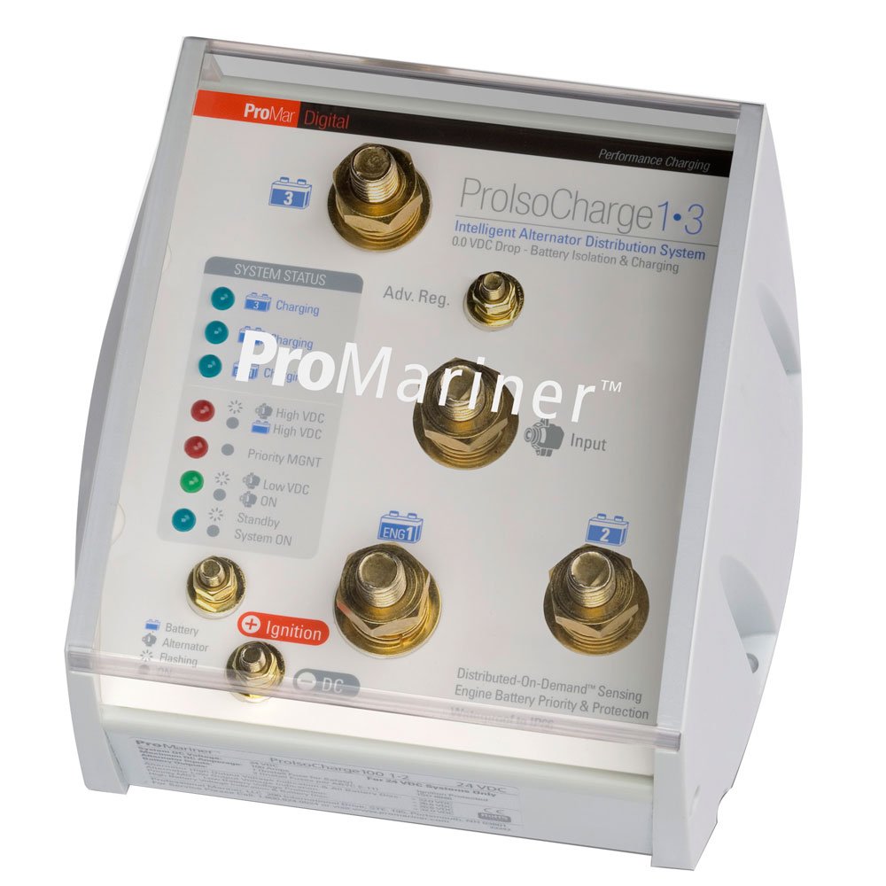 Promariner Proisocharge Battery Isolator 120Amp 1 Alt 3 Bat 12V ...