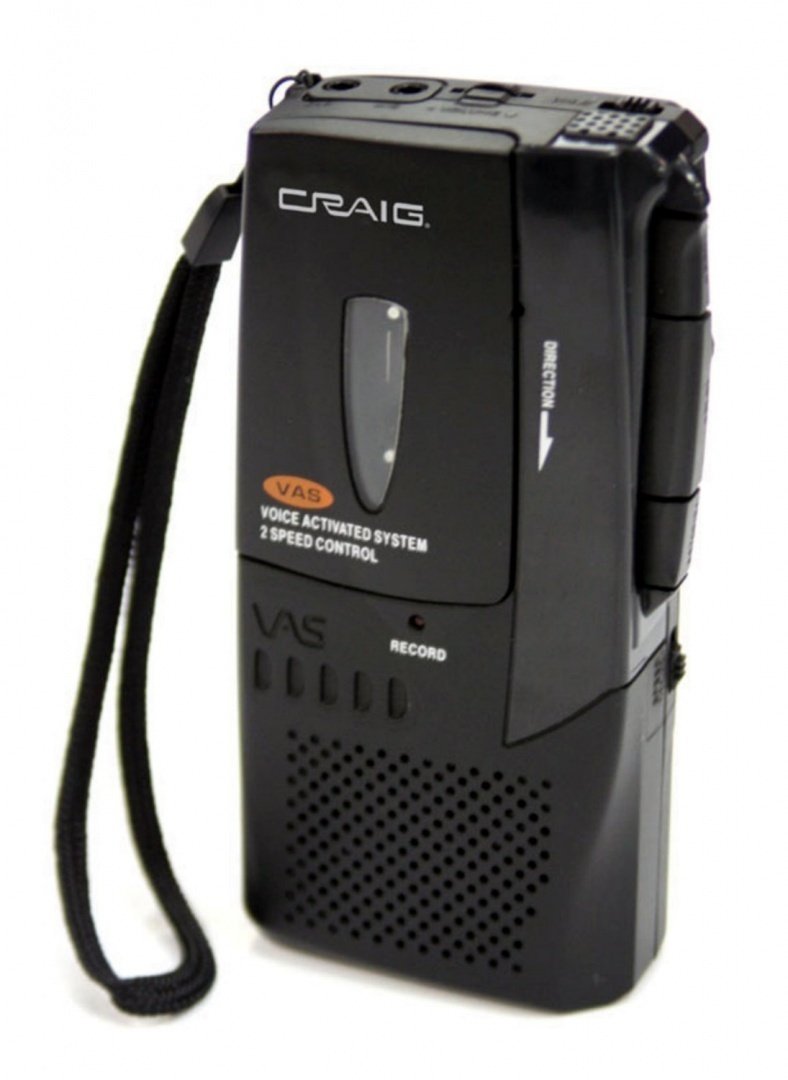 Craig Micro Cassette Voice Recorder with LED Recording Indicator ...