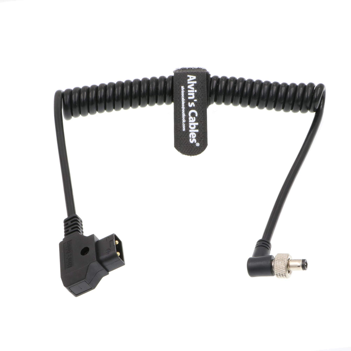 Alvin'S Cables Atomos Monitor Coiled Power Cable Right Angle Locking D ...