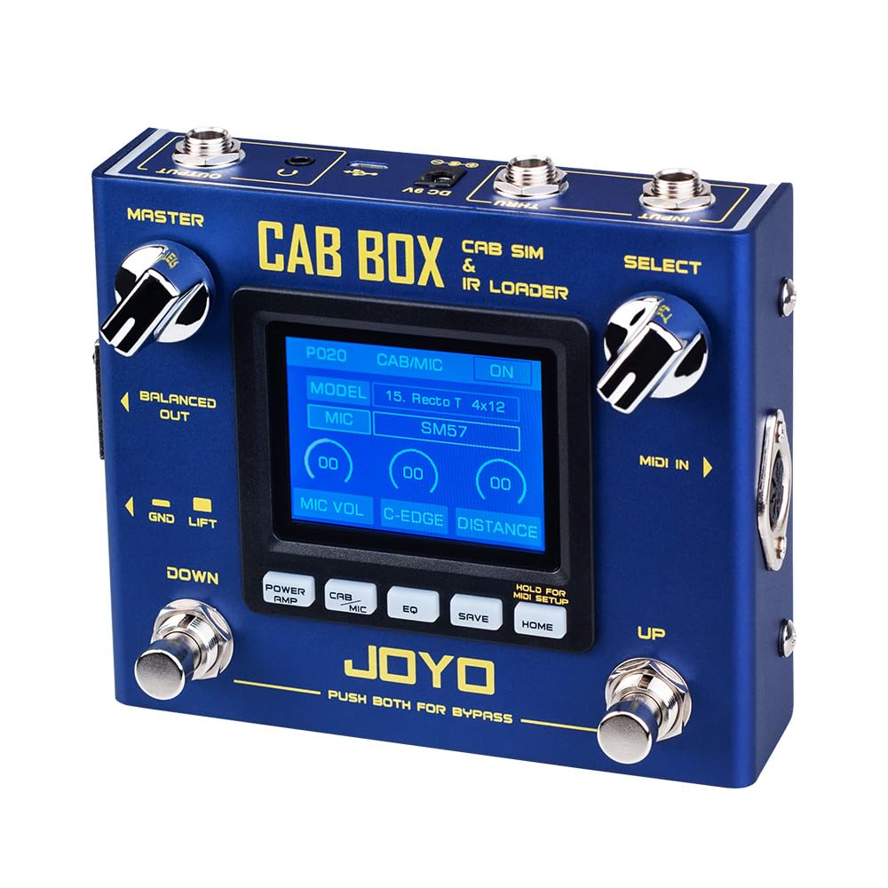 JOYO Cabinet Modeling and Power Amp Simulator Effect Pedal Supports Th ...