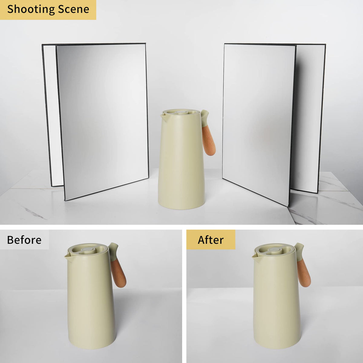 Meking 3 In 1 Photography Reflector Cardboard, 17 X 12 Inches Folding ...