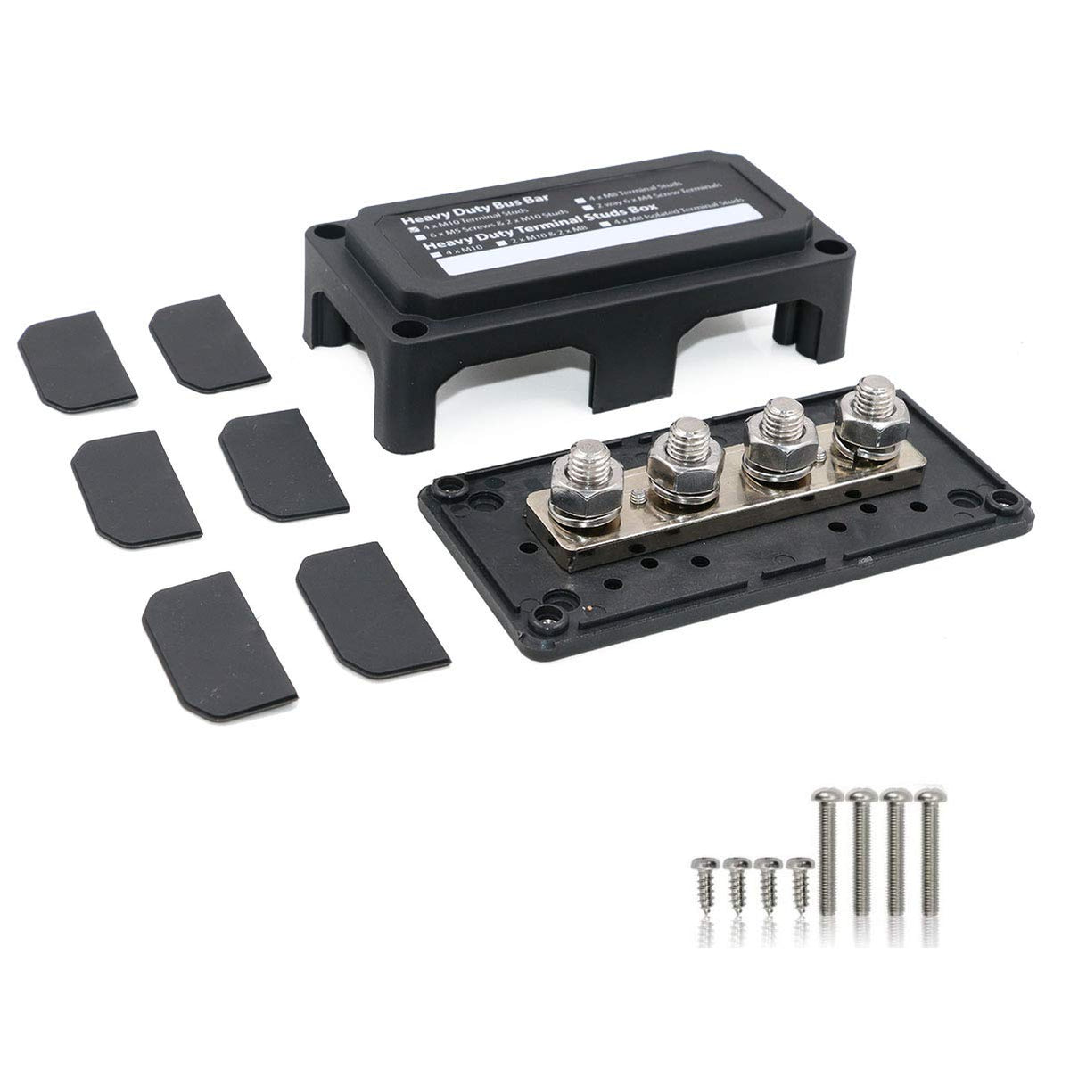 Gloaso 48V 300A Bus Bar 4X 3/8 (M10) Posts Terminals Blocks For High V ...