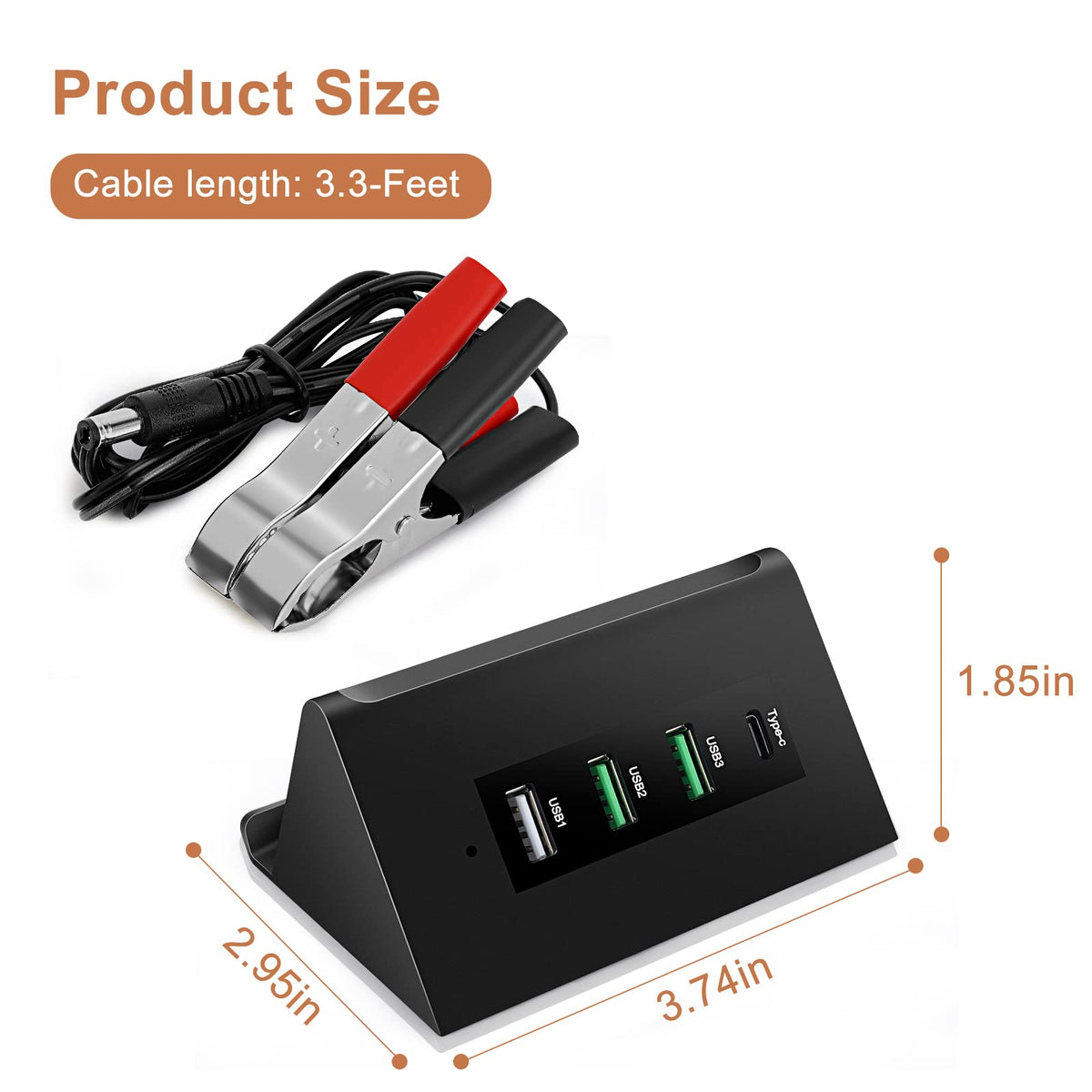 Dc 12V 24V To 5V Usb Step Down Converter 68W 12V To Usb Multi Port ...