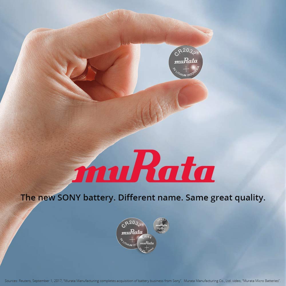 Murata CR2450 Battery DL2450 ECR2450 3V Lithium Coin Cell (5 Batteries ...