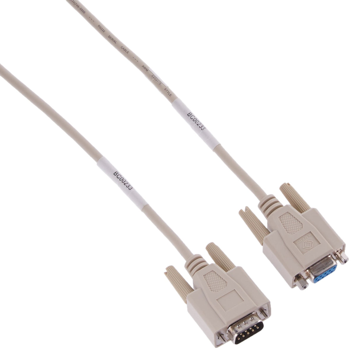 Rs 232 Serial Cable Shielded, Pvc, Molded, Db9 Male/Female With Thumbs ...