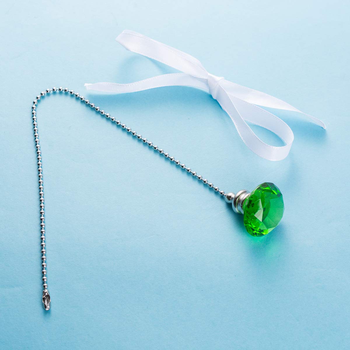 Longsheng Ceiling Fan Pull Chain Set 2 Pieces Green Diamond Fan Pull C ...