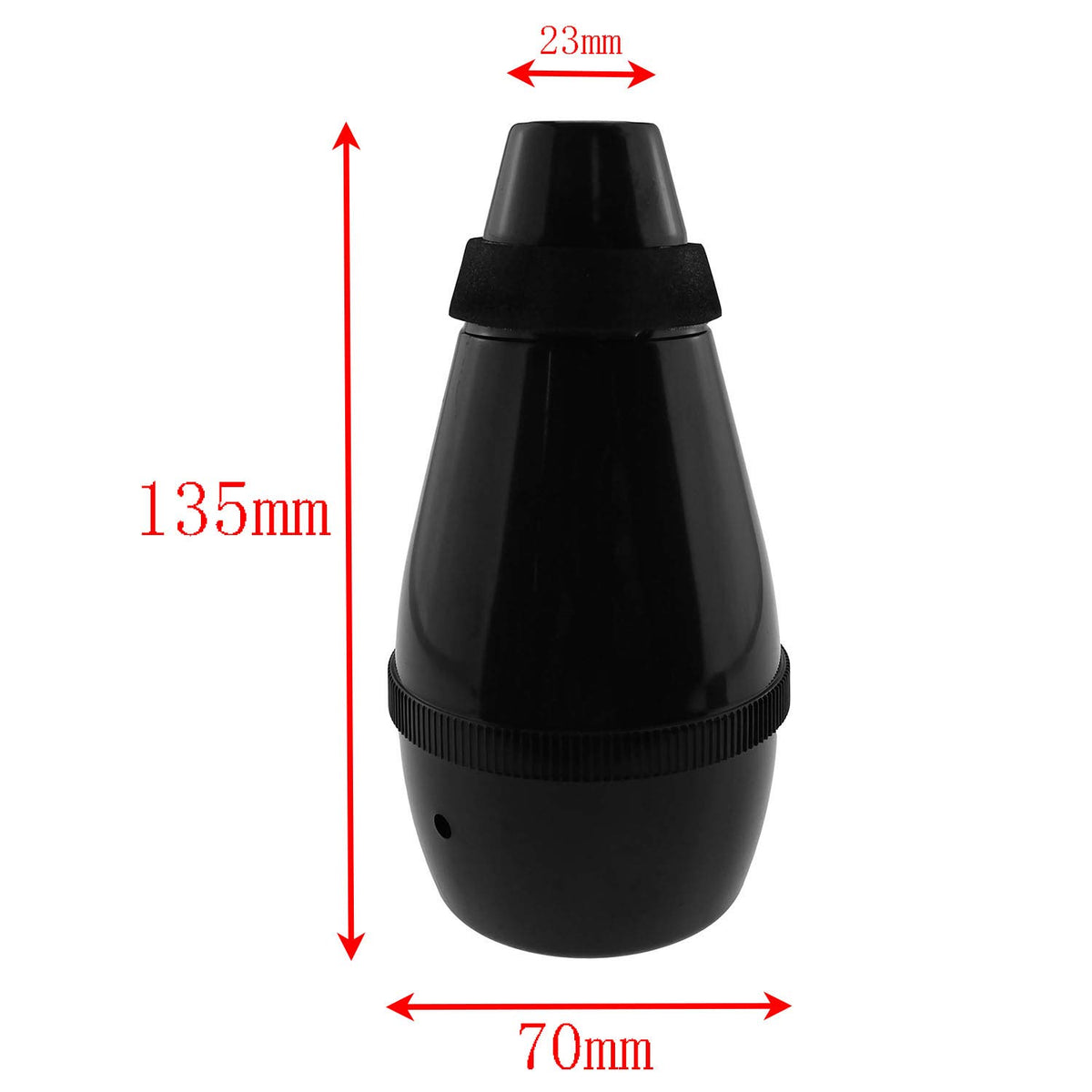 E Outstanding Trumpet Silencer Black Lightweight Abs Trumpet Straight ...