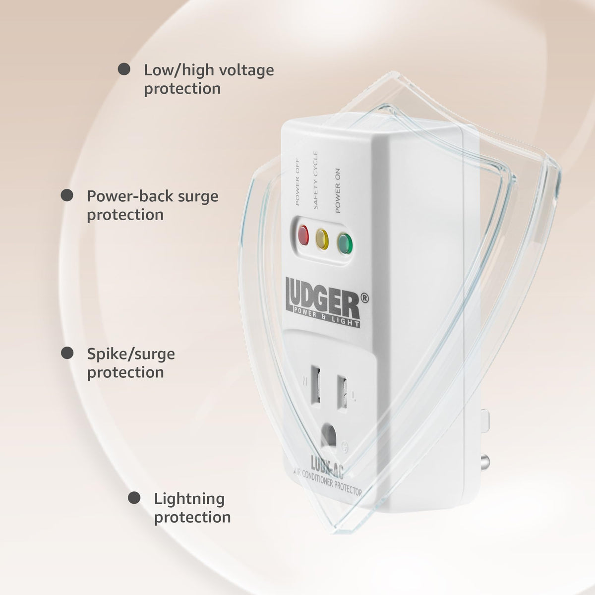 Ludger Power Surge Protector For Ac (Ludx Ac), Reliable Ac Protection ...