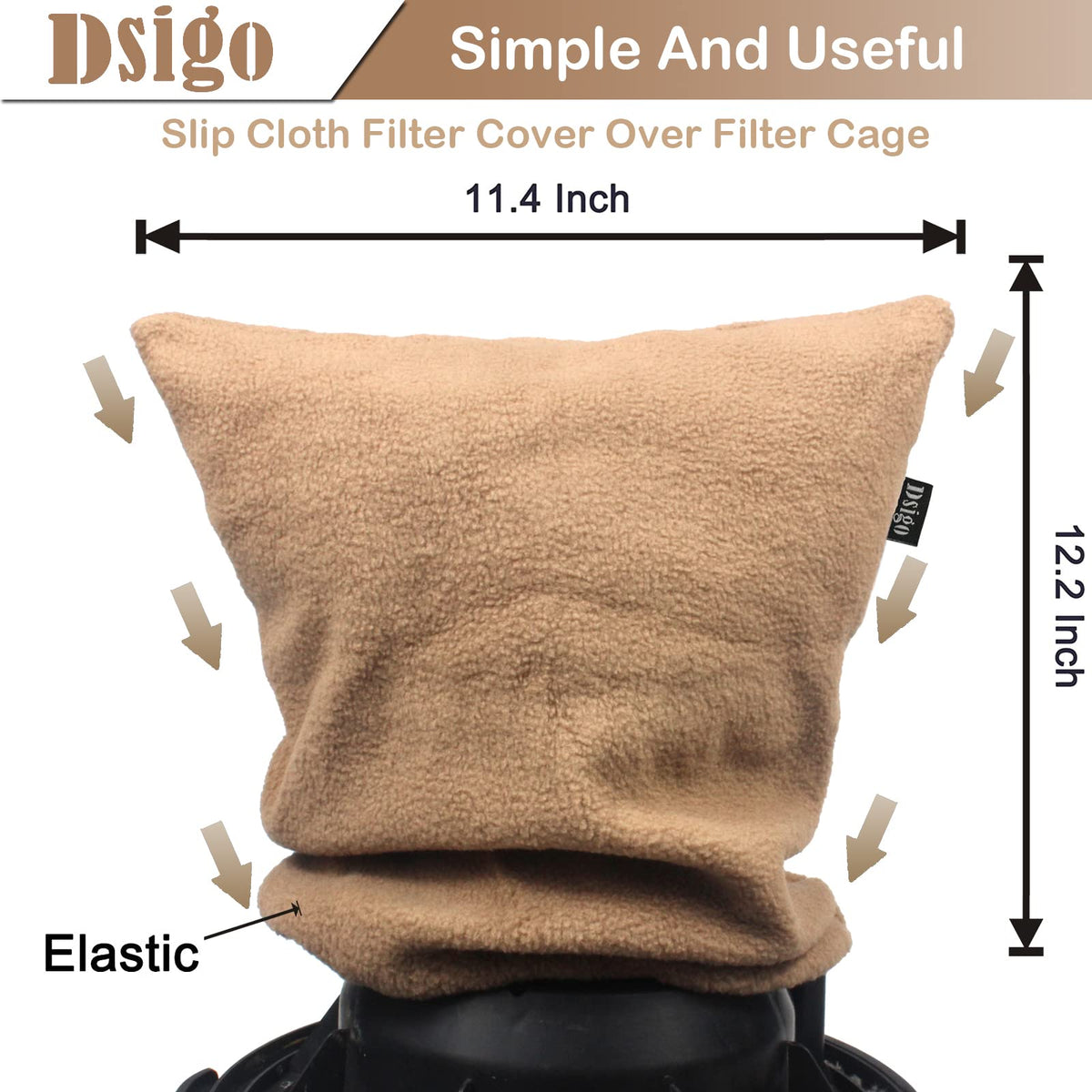 4 Packs Vac Filter Cover, Dsigo Shop Vac Filter Retainer Cover Bag ...