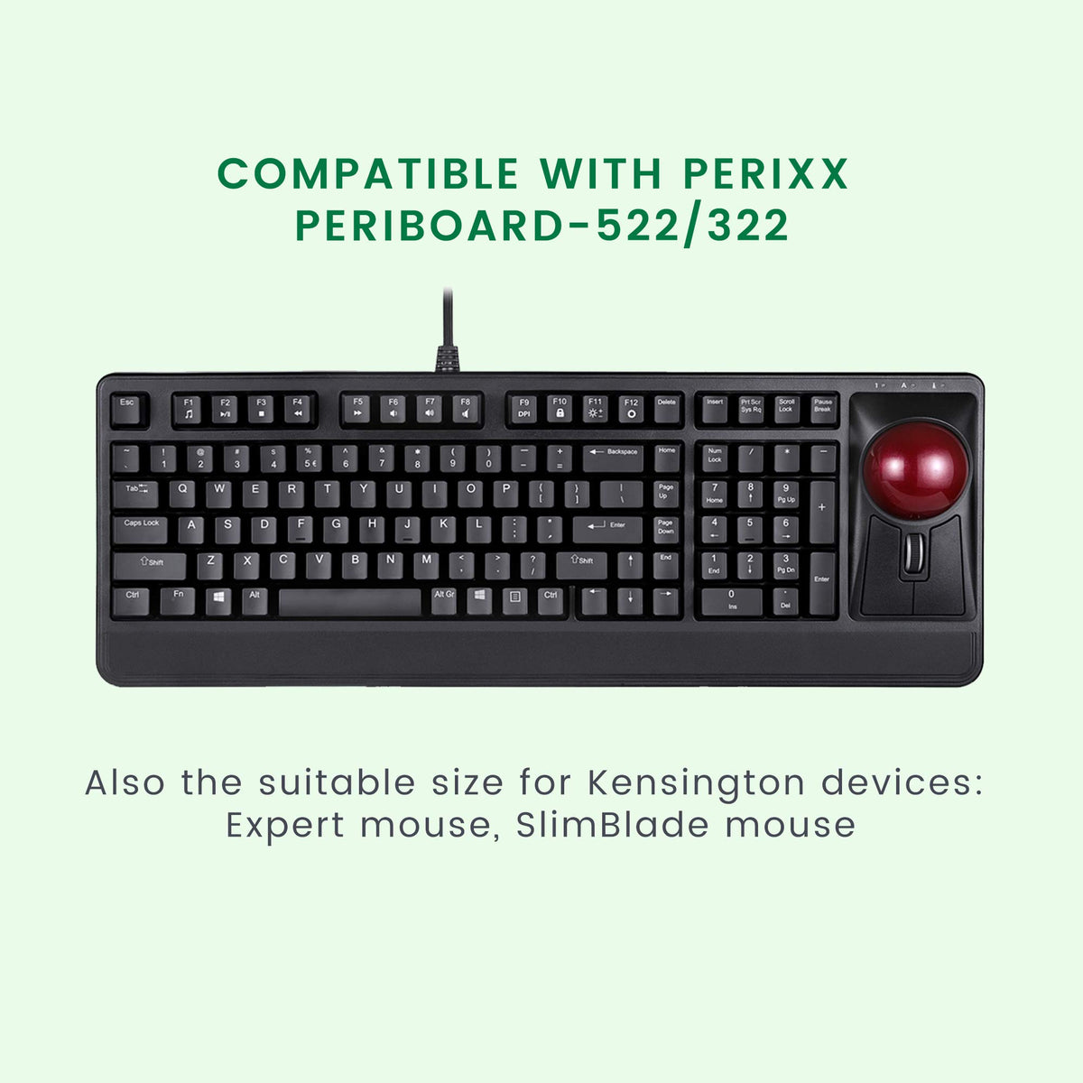 Perixx Peripro 304 Trackball, 2.17 Inch Large Replacement Ball For Per ...