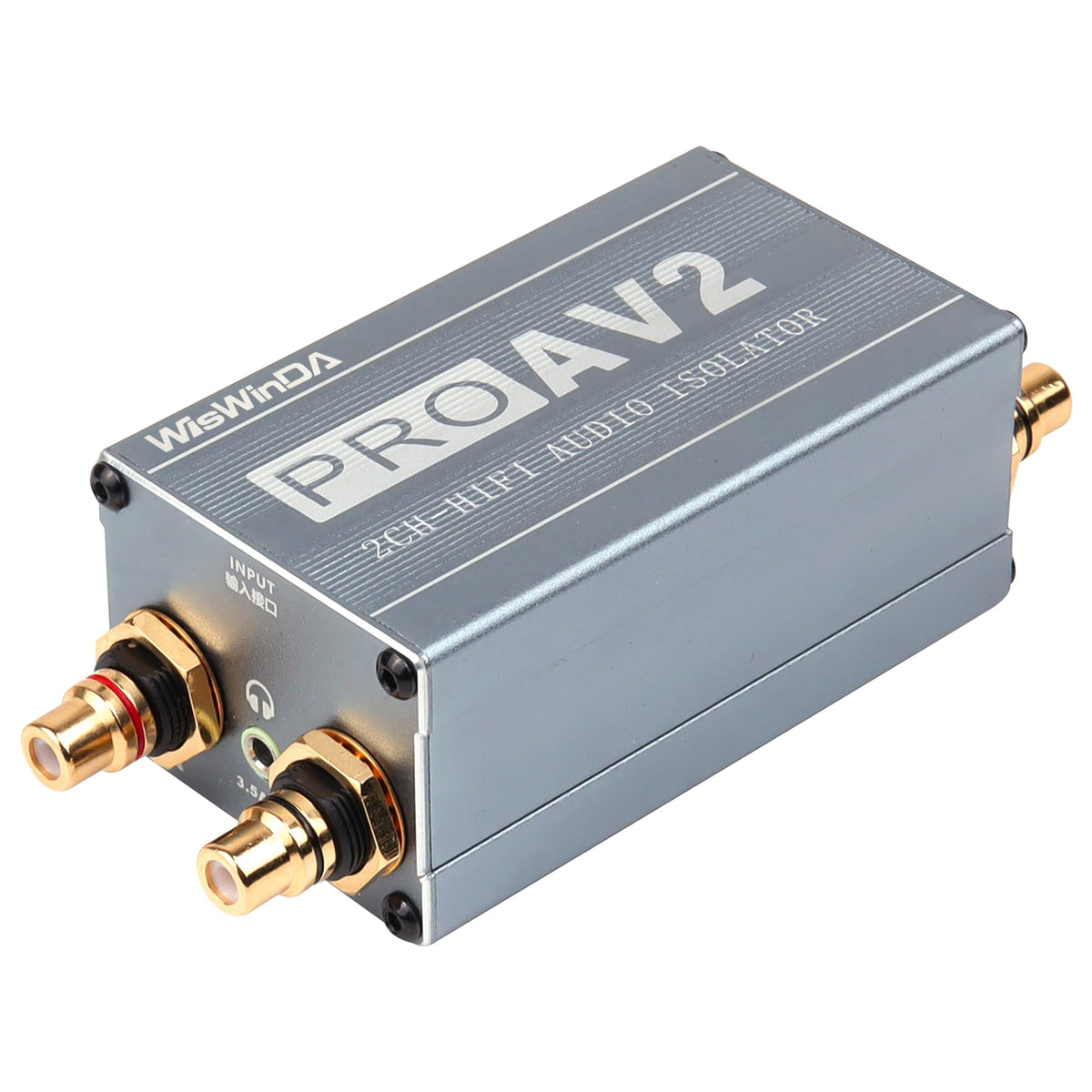 Wiswinda Pro Av2 2Channels Rca Noise Filter Hum Eliminator Ground Loop ...