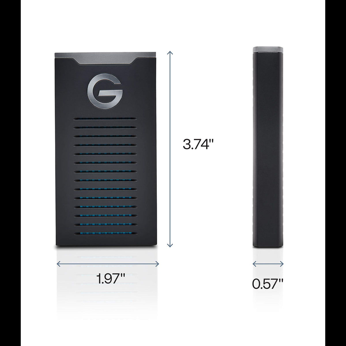 G-Technology G-DRIVE 2TB Mobile SSD - Durable USB-C External Storage ...
