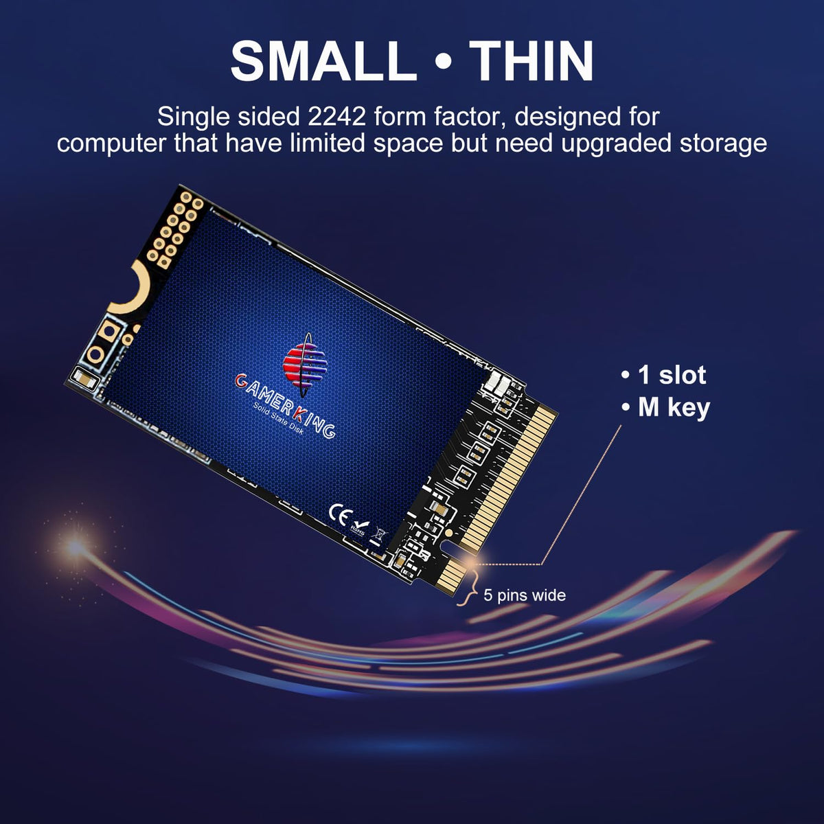 Gamerking Ssd 512Gb M.2 2242 Nvme M Key Pcie Gen3X4 22Mmx42Mm 3D Nand ...
