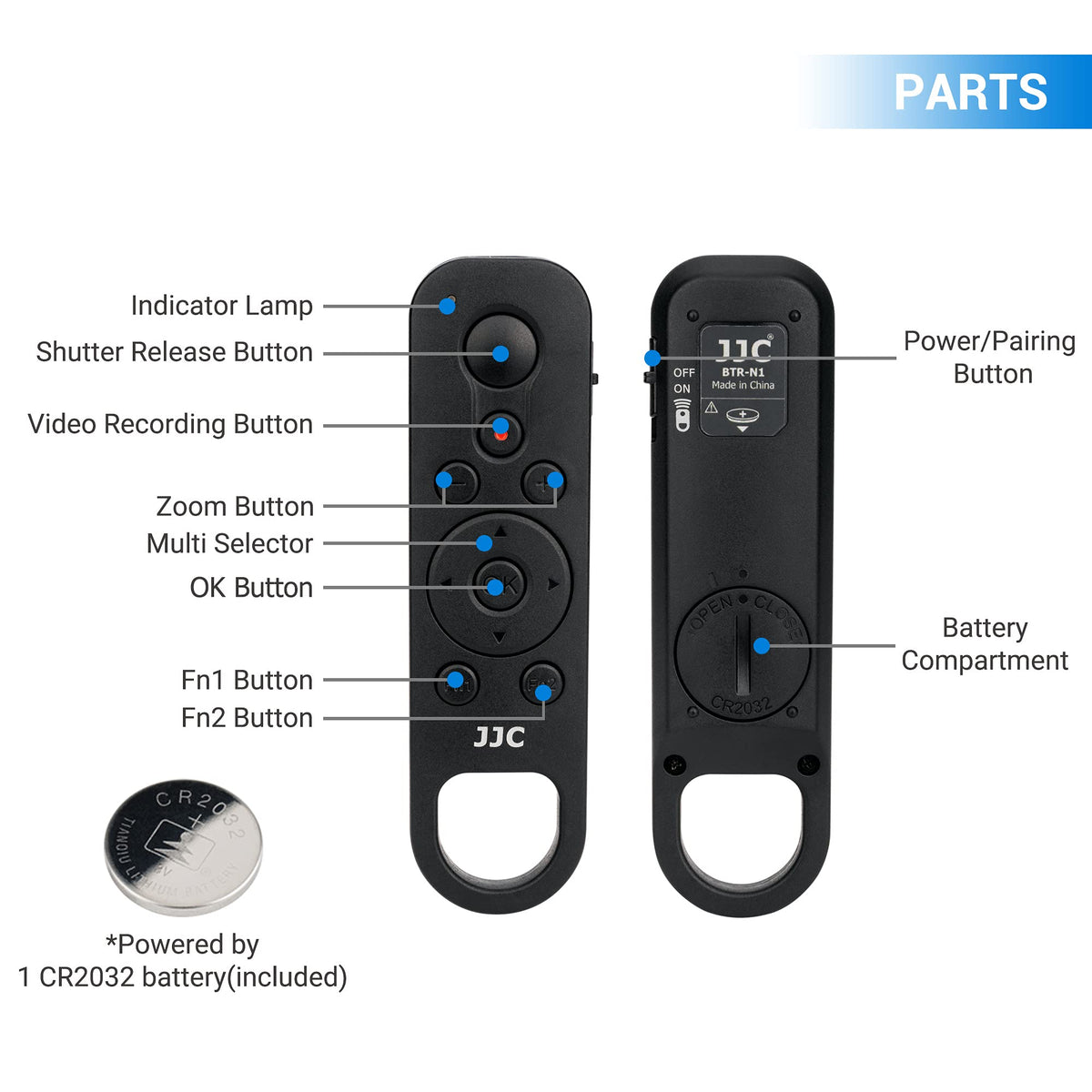 JJC Wireless Bluetooth Remote Control Replace Nikon ML-L7 for Nikon Z30 ...