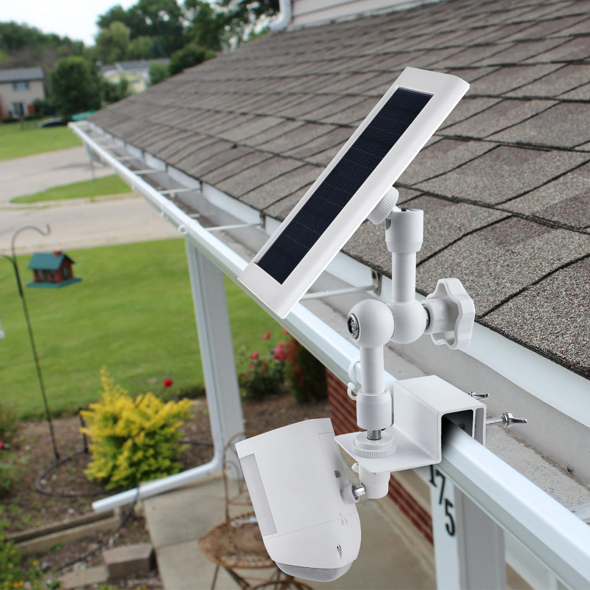 2 In 1 Gutter Mount For Ring Solar Panel, Stick Up Cam Battery ...