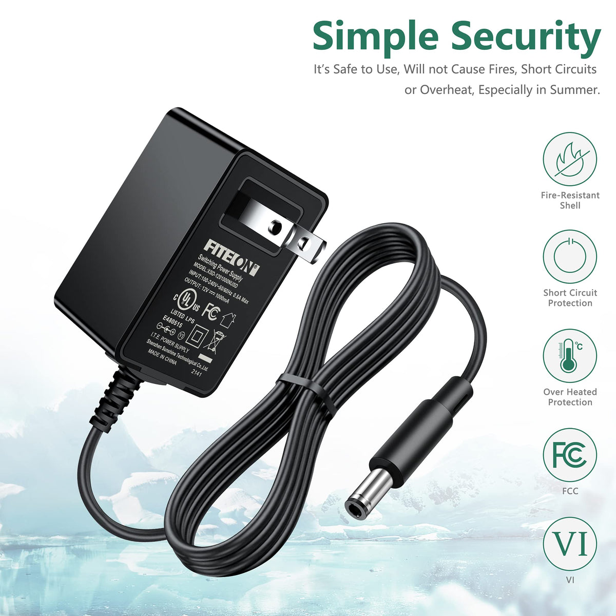 Fite On 12V Ac/Dc Adapter Replacement For Briggs And Stratton B&S Bs B ...