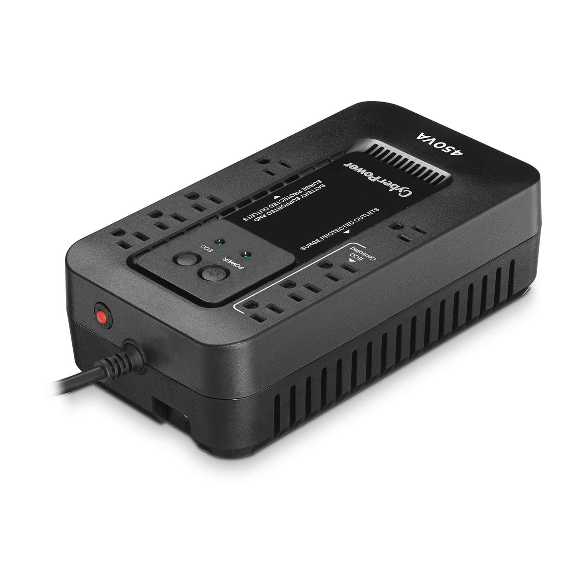 CyberPower EC450G Ecologic Battery Backup & Surge Protector UPS System ...