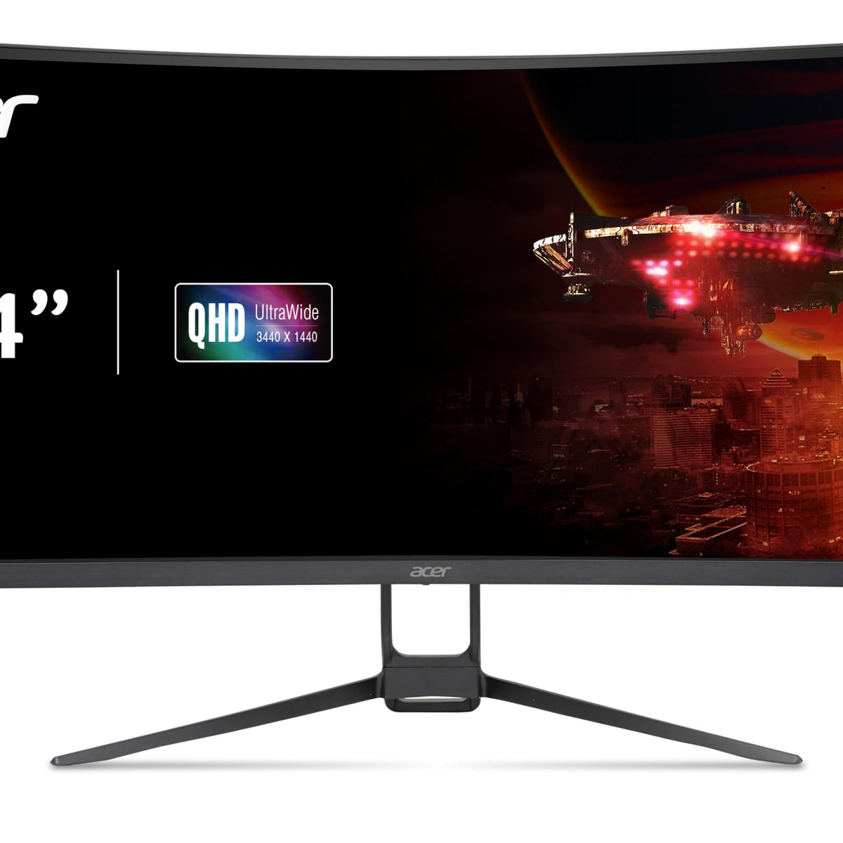 acer Nitro 34 Inch UWQHD 3440 x 1440 1000R Curved PC Gaming Monitor ...