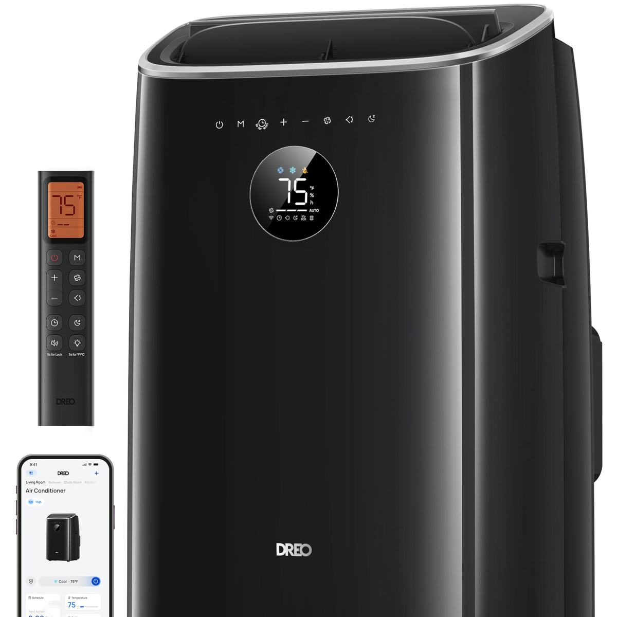 Dreo Portable Air Conditioners, 8,000 BTU Air Conditioner for Bedroom ...