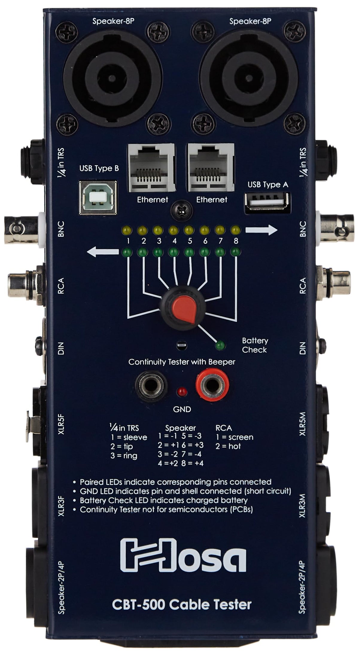 Hosa CBT500 Audio Cable Tester – Electroeshop