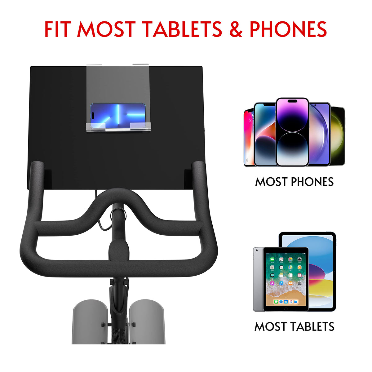 Crostice Tablet Holder Mount Compatible With Peloton Bike & Bike Plus ...