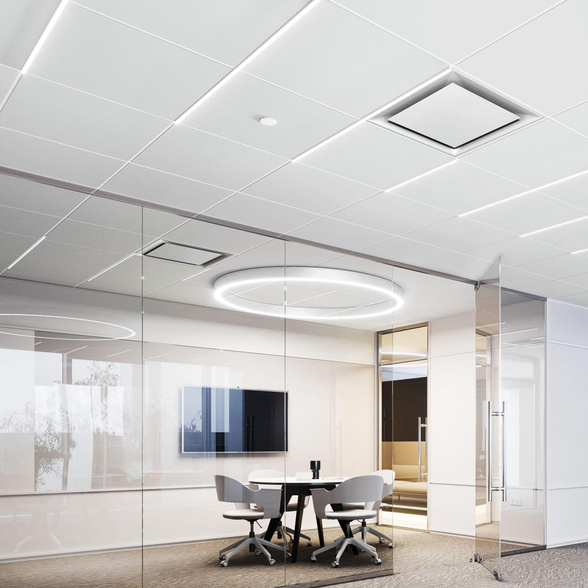 Armstrong Ceiling Tiles; 2x2 Ceiling Tiles - 12 pcs White; Acoustic ...