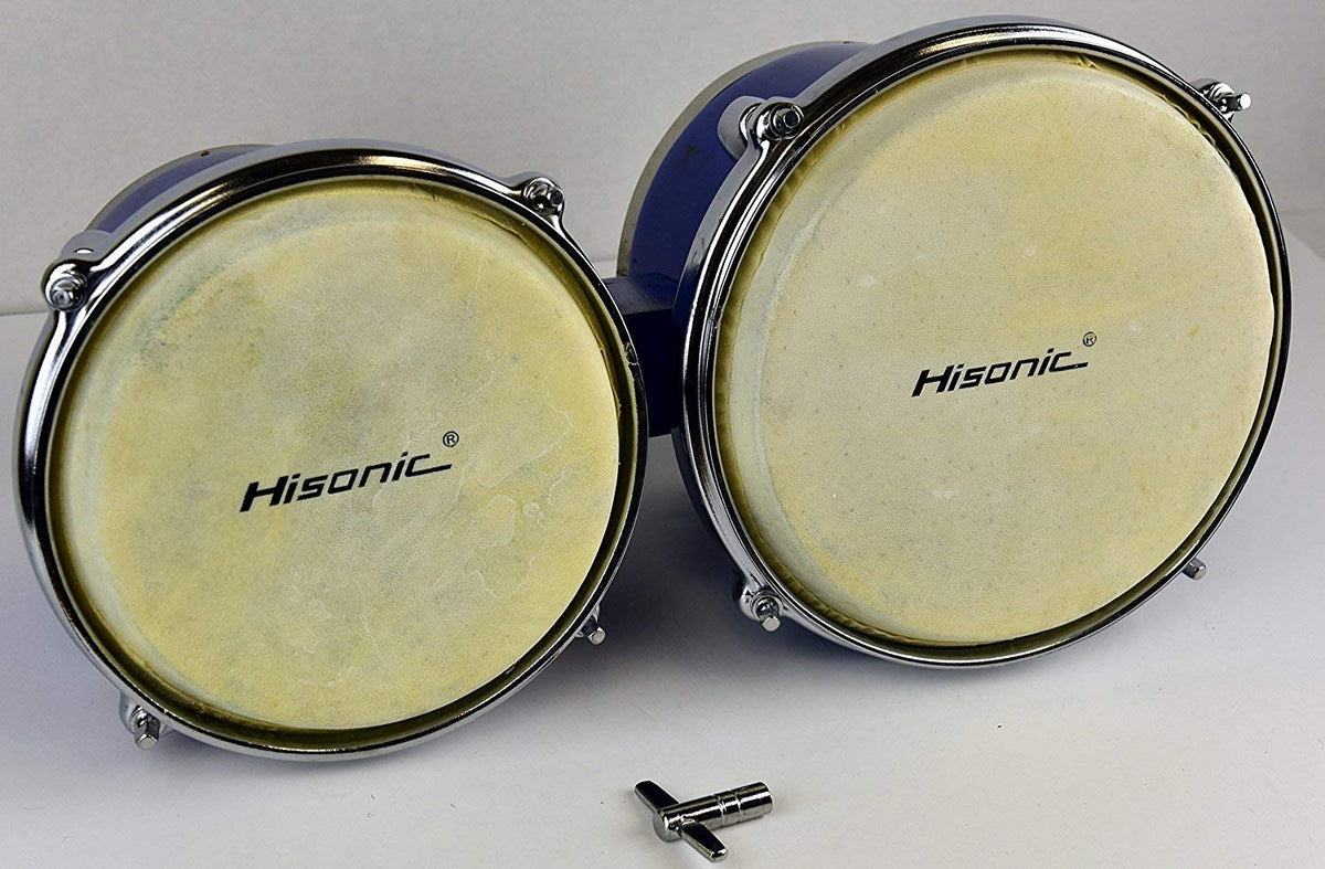 Hisonic Signature Series HS4613 Tunable Wood Bongo Set (6 & 7 ...