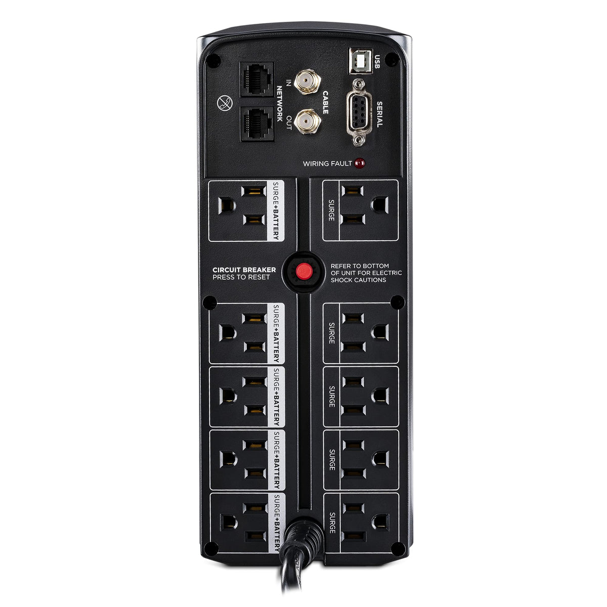 CyberPower CP1200AVR UPS System - 1200VA/720W, 10 Outlets, Black Mini ...