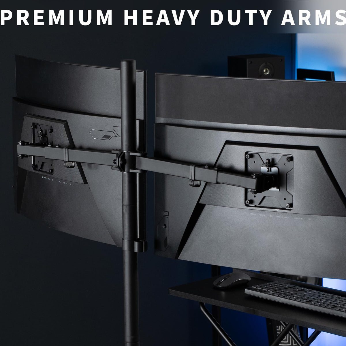 VIVO Premium Dual Ultra Wide LCD LED 27 to 38 inch Monitor Desk Mount ...