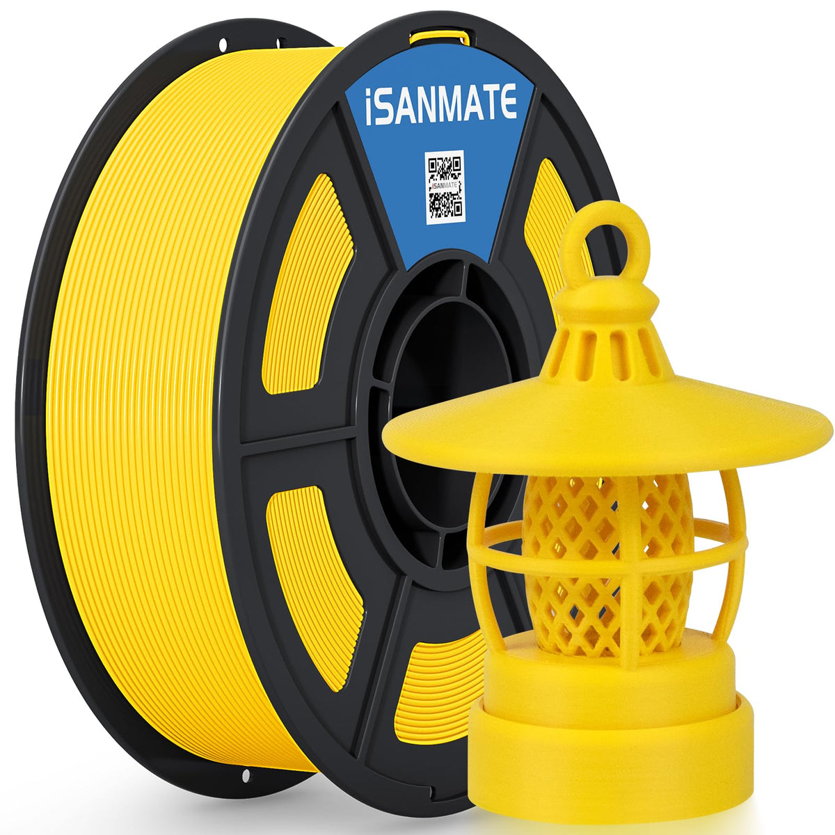 iSANMATE ASA Filament 1.75mm Yellow 1KG, UV & Weather Resistant 3D Pri ...