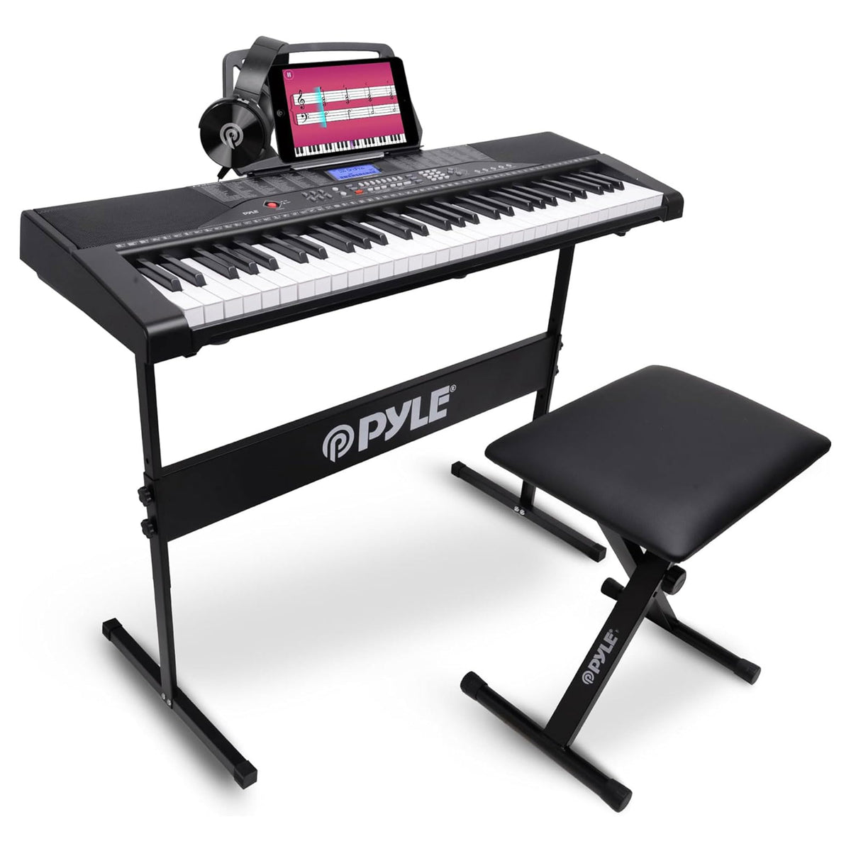 PYLE Electric Piano, Electric Keyboard Piano, Music Keyboard, 61 Keys ...