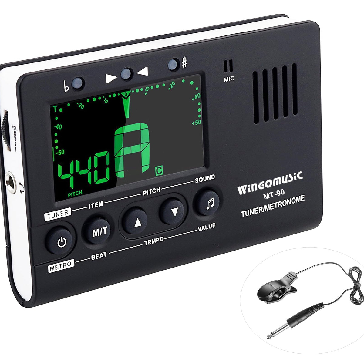 WINGO Digital Metronome, Tuner and Tone Generator - 3 in1 Device(Black ...