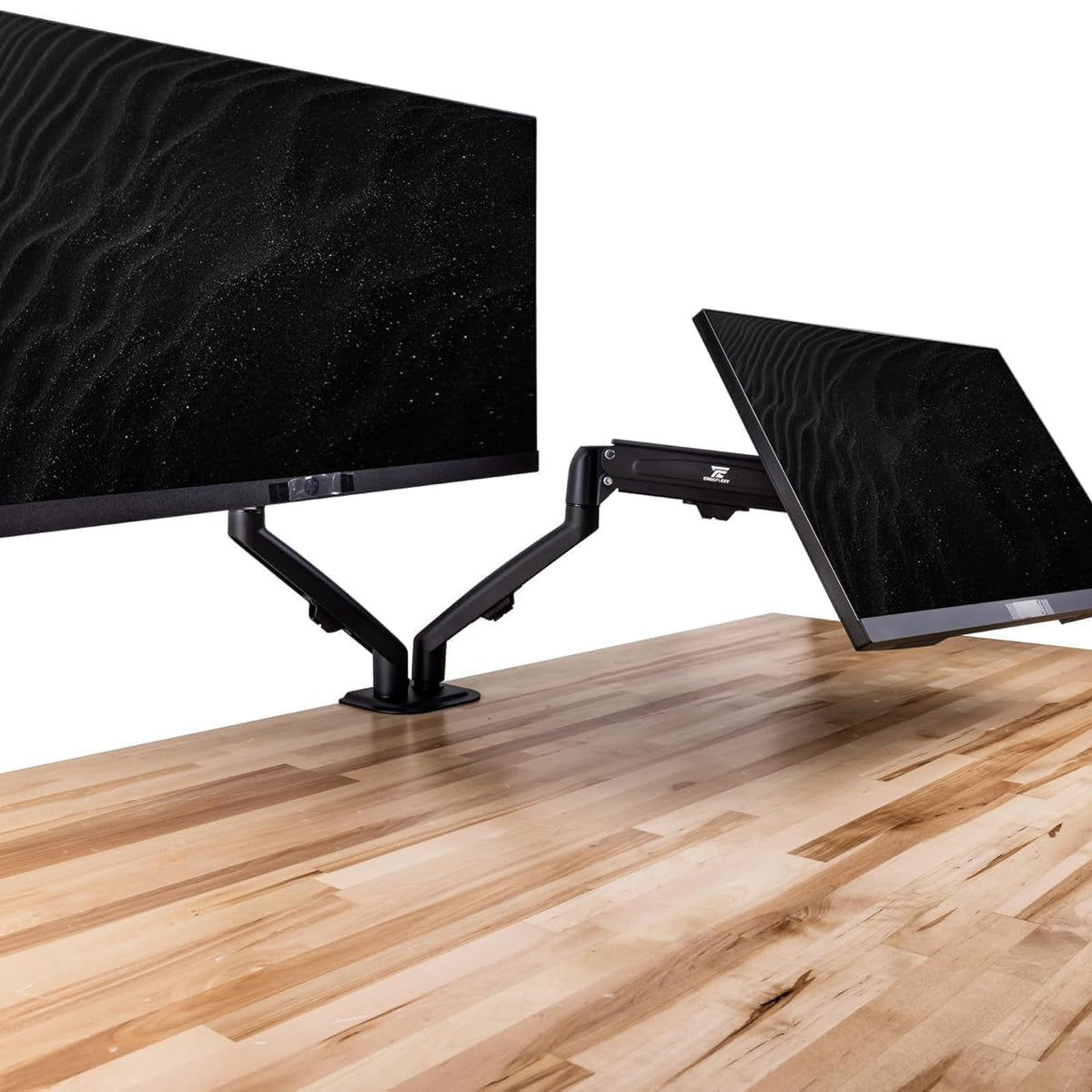 Hp 27'' Fhd Ips Monitor Bundle With Ergoflexy Dual Monitor Mount, Fhd ...