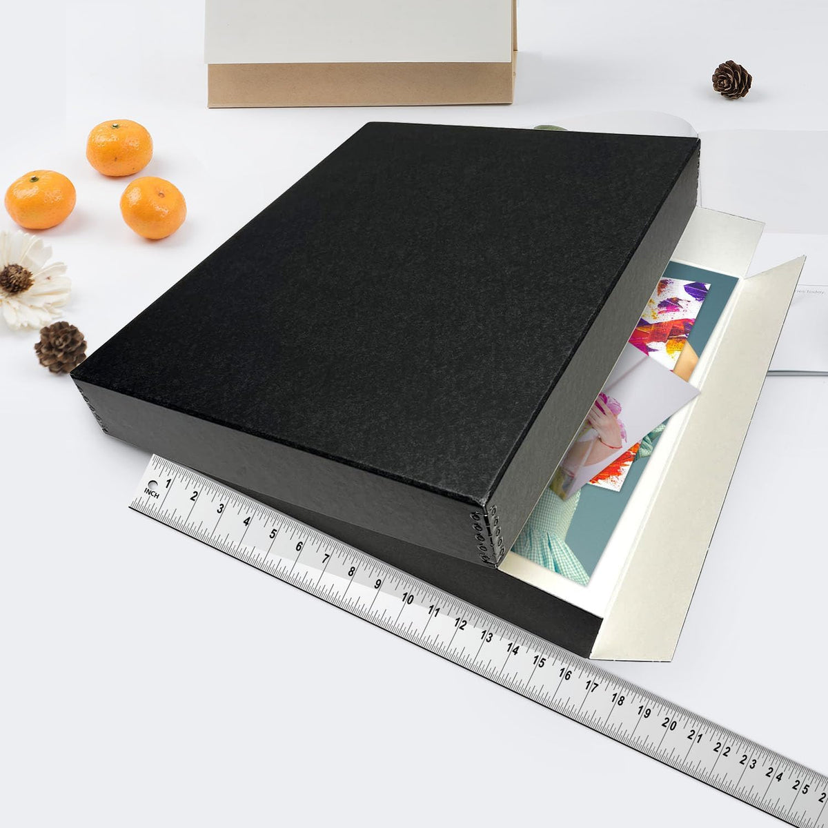 Lineco Museum Archival Storage Box, 16.75X20.75X3 In. Drop Front Desig ...