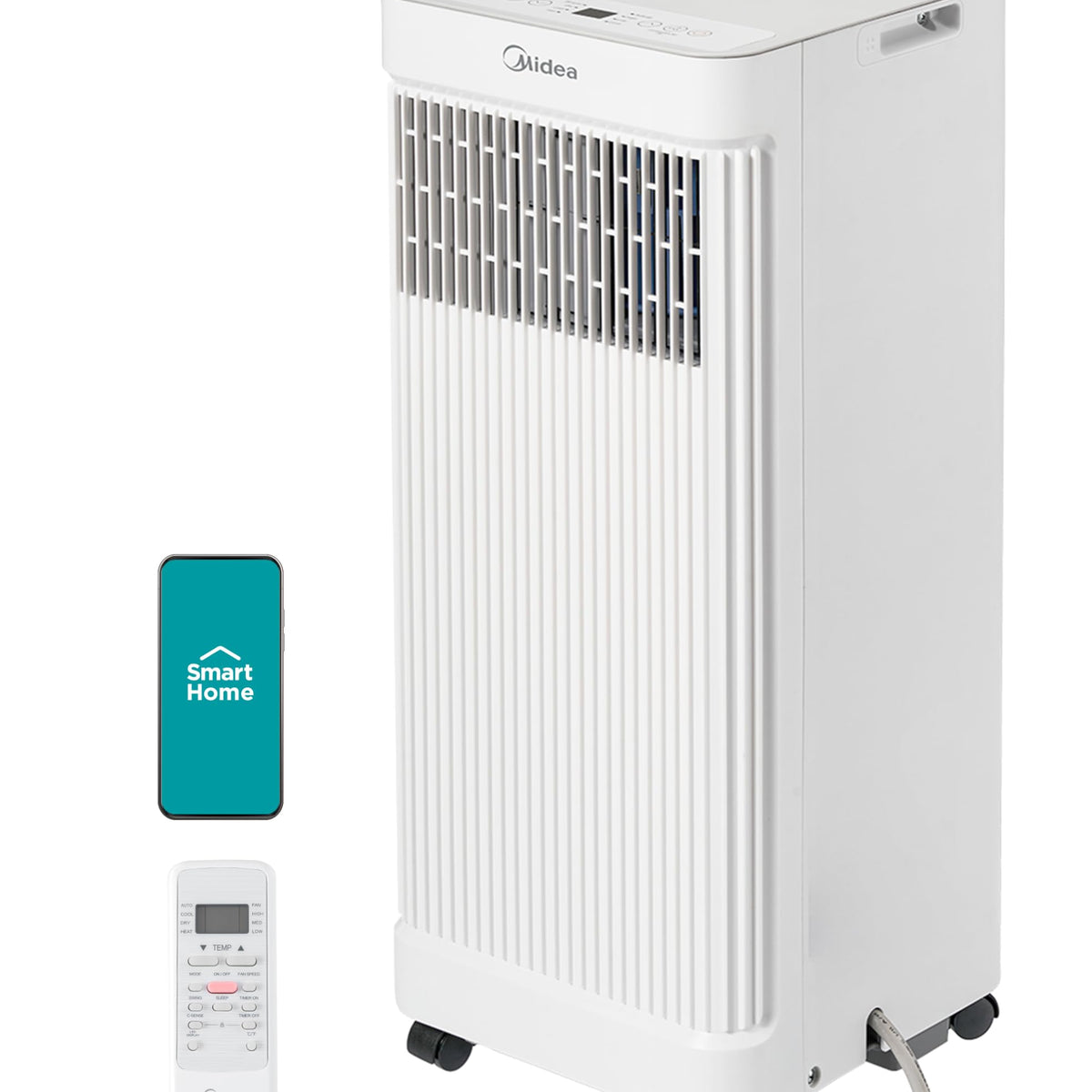 Midea 10,000 BTU ASHRAE (7,100 BTU SACC) Portable Air Conditioner ...